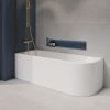 Curva Single Ended J Shaped Bath | Delivery Ireland & UK | Bathshed