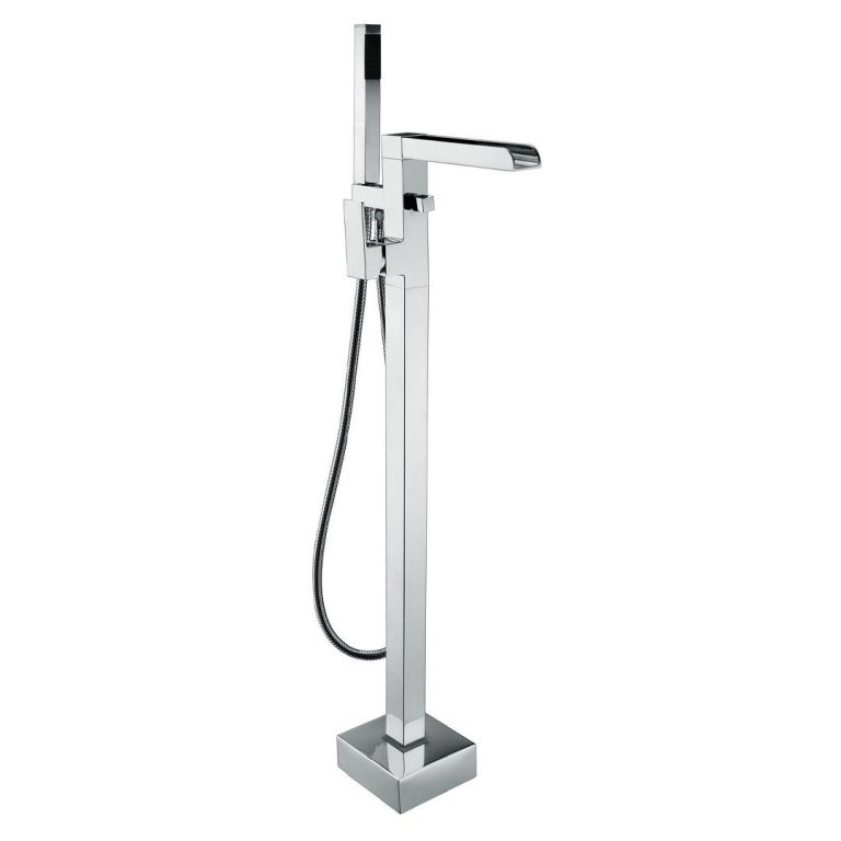Soho Chrome Floor Standing Bath Shower Mixer Brassware | Bathshed