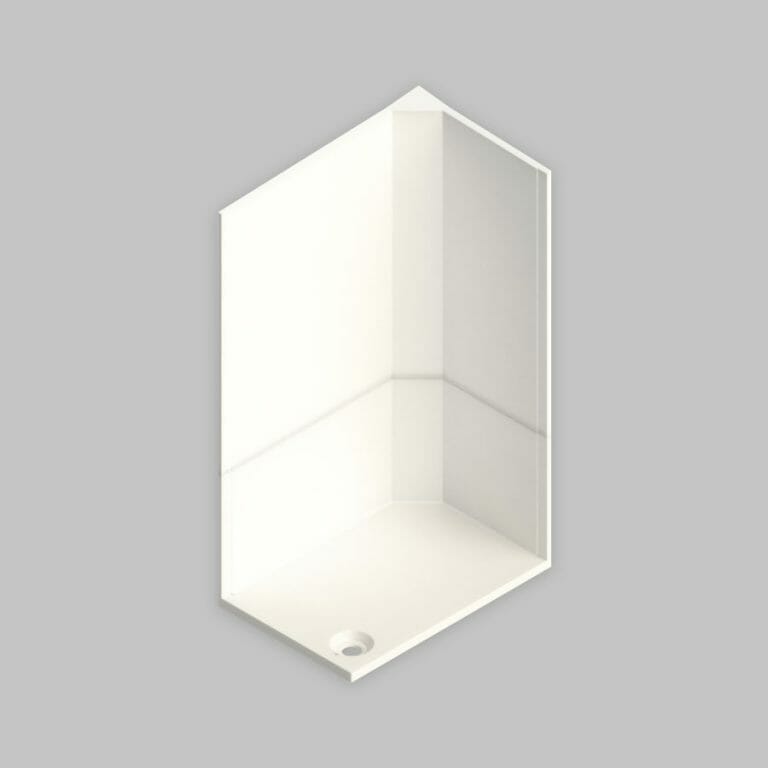 Neptune 1200x900mm White Leak Free Shower Enclosure Left Hand