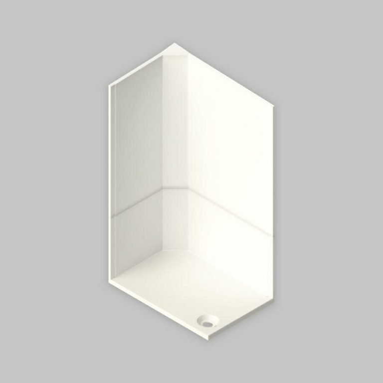 Neptune 1200x800mm White Leak Free Shower Enclosure Right Hand