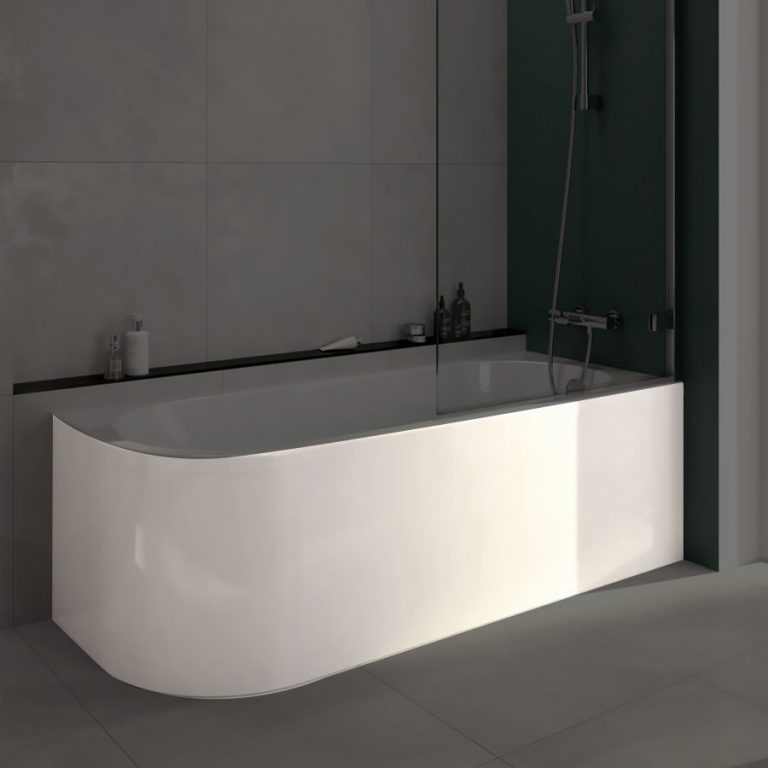 Curva J Shaped Bath Panel | Delivery Ireland & UK | Bathshed