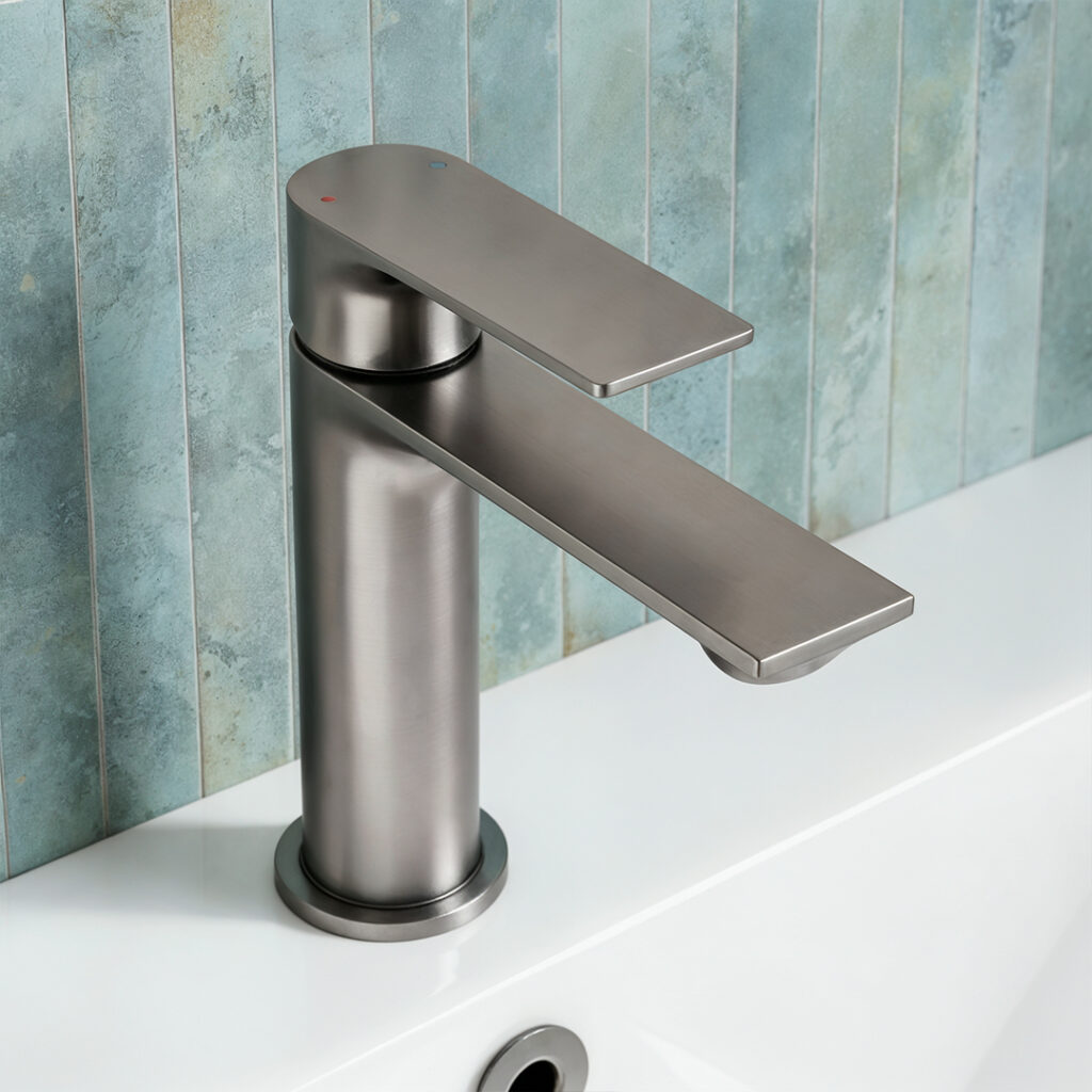 Cashel Gun Metal Basin Mono Tap | Bathshed